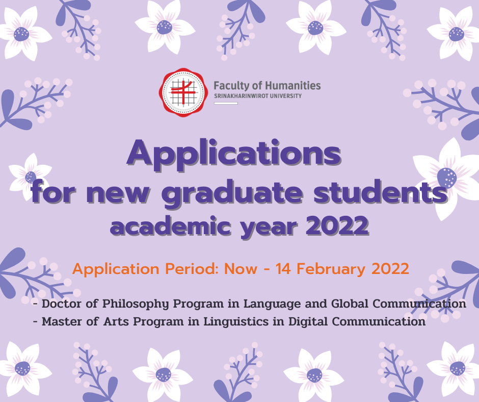 Applications for new graduate students, academic year 2022, Faculty of ...