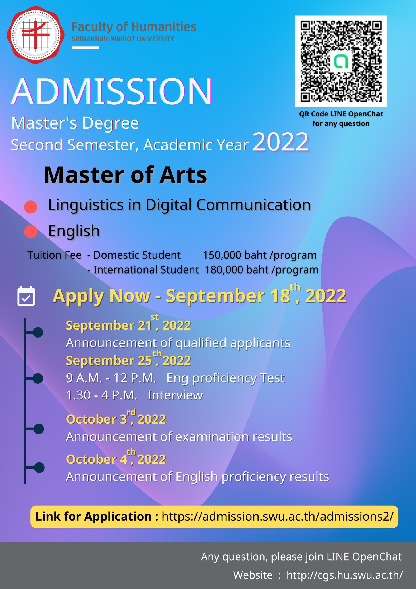 The Center of Graduate Studies is accepting applications for graduate ...