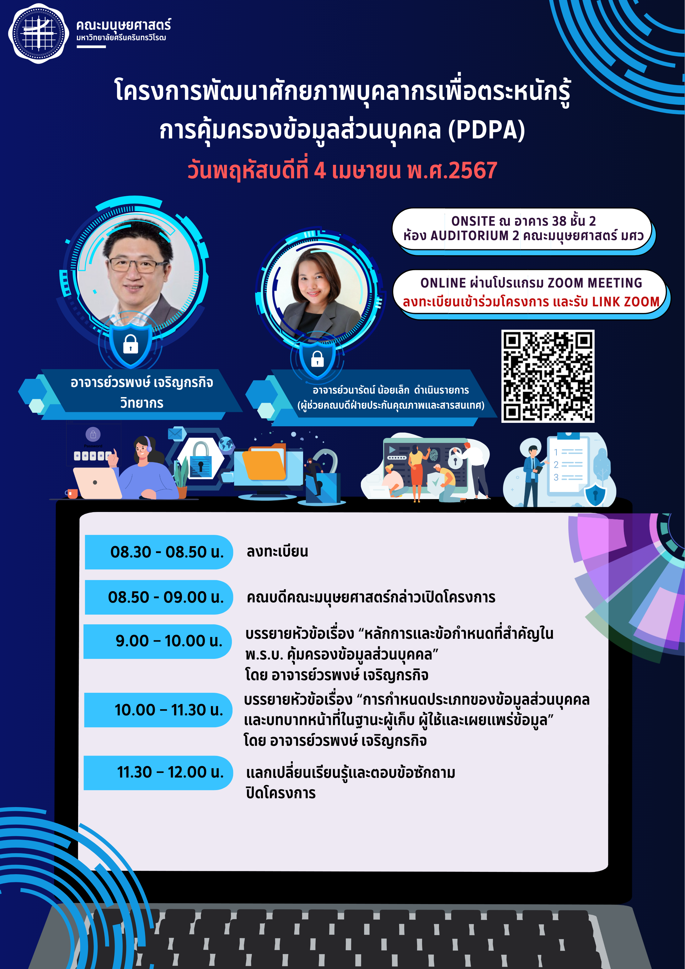 ขอเชิญบุคลากรคณะมนุษยศาสตร์ เข้าร่วมโครงการพัฒนาศักยภาพบุคลากรเพื่อ ...